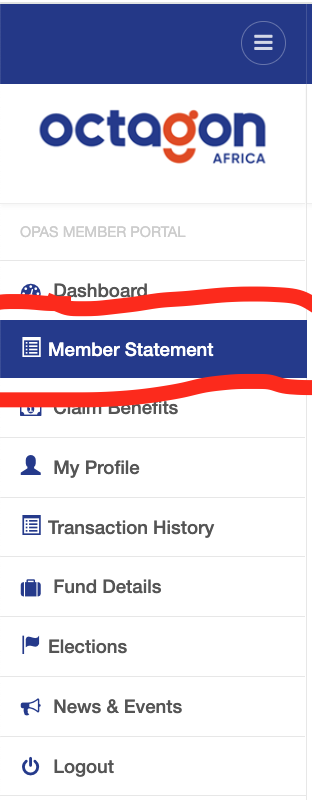 How to view member statement - USER GUIDE
