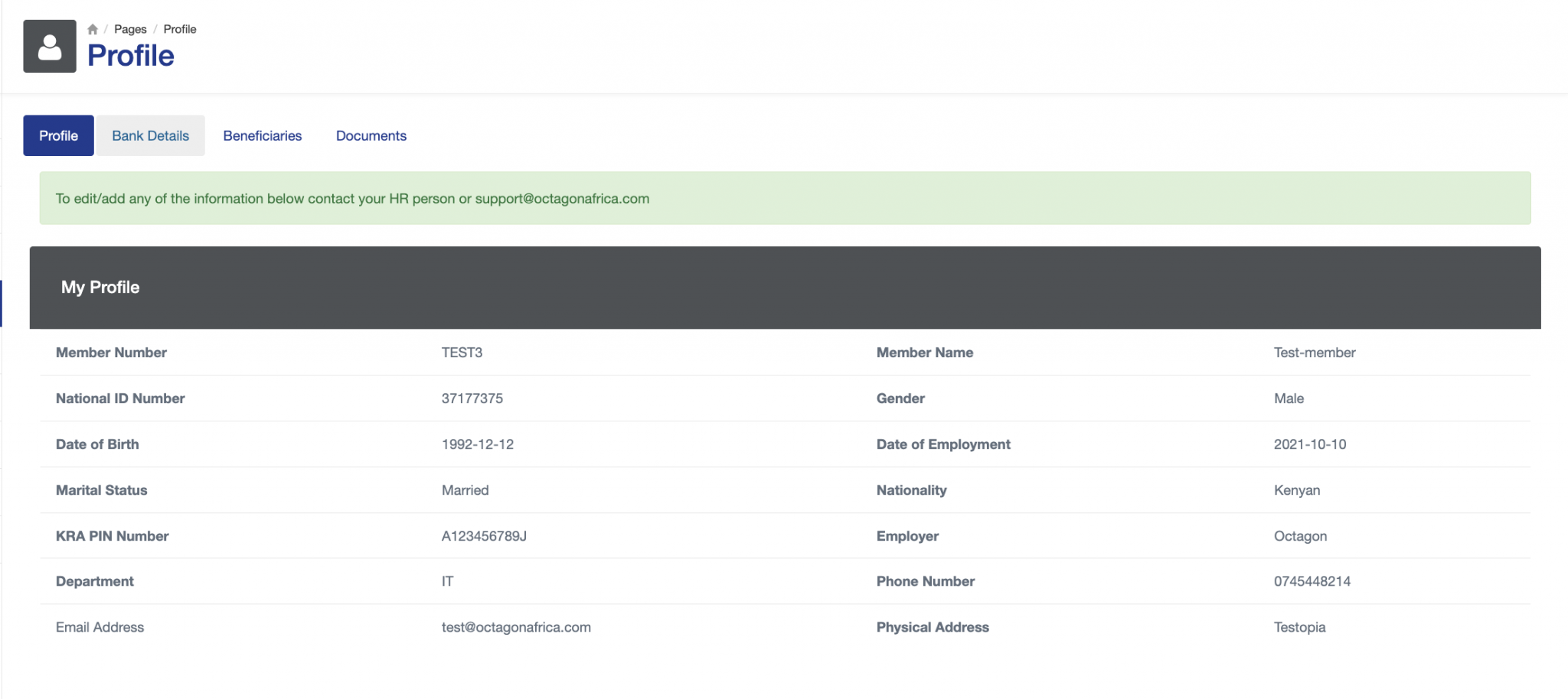 How to view my profile - USER GUIDE