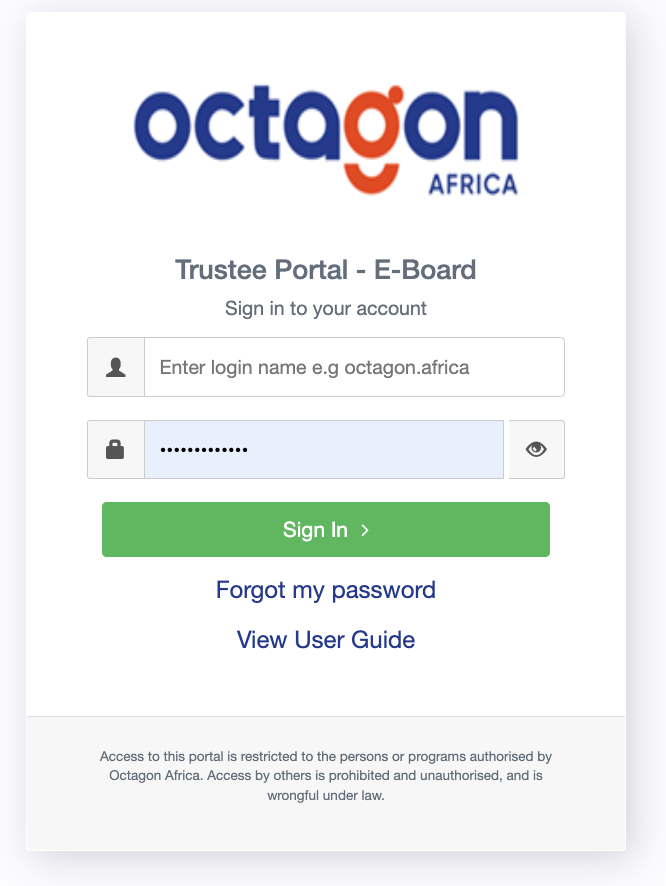 How to login - USER GUIDE
