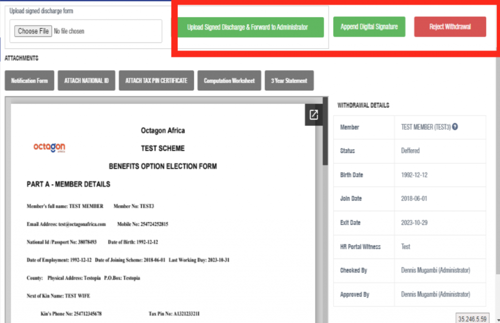 How to approve member withdrawal - USER GUIDE
